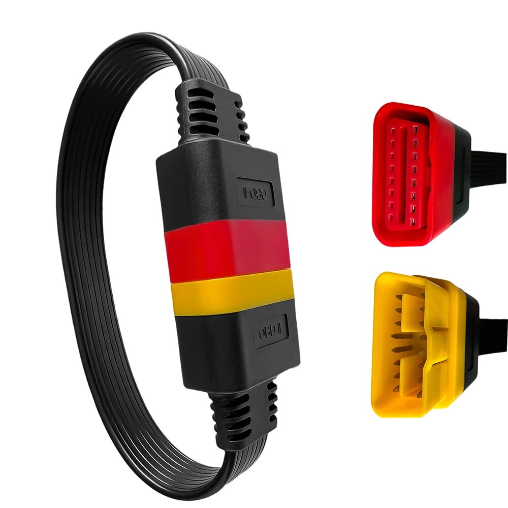 36 см OBDII удлинительный кабель 16-контактный разъем «папа-мама» для Thinkdiag Easydiag Launch OBD2 диагностический разъем автомобильный диагностический кабель