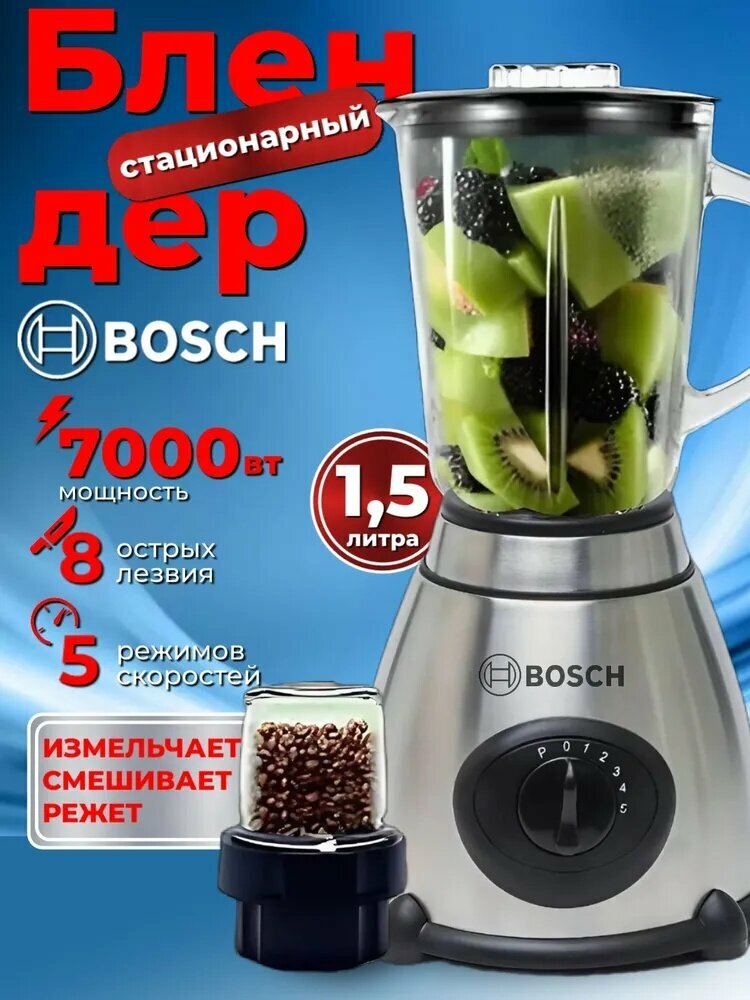 Стационарный блендер Блендер стационарный, блендер для мощный, черный, серый