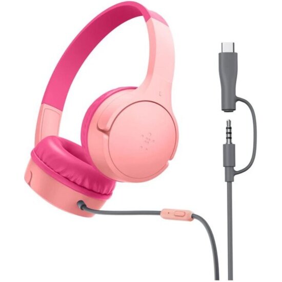 Наушники Belkin , детские, розовый