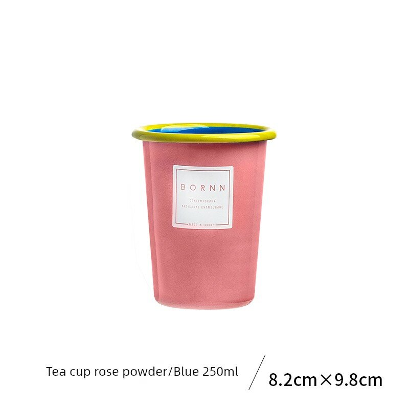 Кружка эмалированная Nova Life Selection Turkish Bornn, художественная, для кофе, воды, молока Чашка для чая