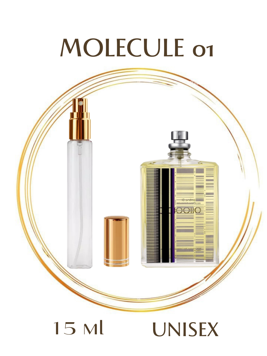 Духи парфюм MOLECULE 01 спрей 15 мл унисекс, цветочные, древесные, мускусные