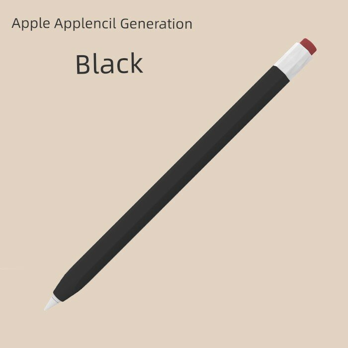Силиконовый чехол для Apple Pencil 1-го поколения - Черный, защитный чехол для Apple Pencil 1-го поколения