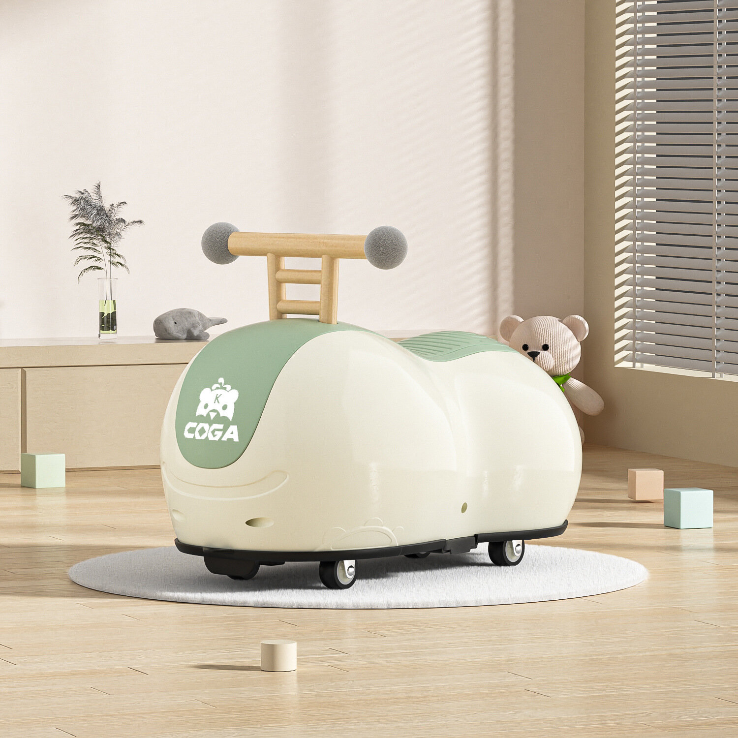 Интернет-знаменитость, машинка-йо-йо, машинка для детей 1-3 лет, мальчиков и девочек, детский самокат, игрушечная машинка с защитой от опрокидывания, машинка с поворотом, фабрика