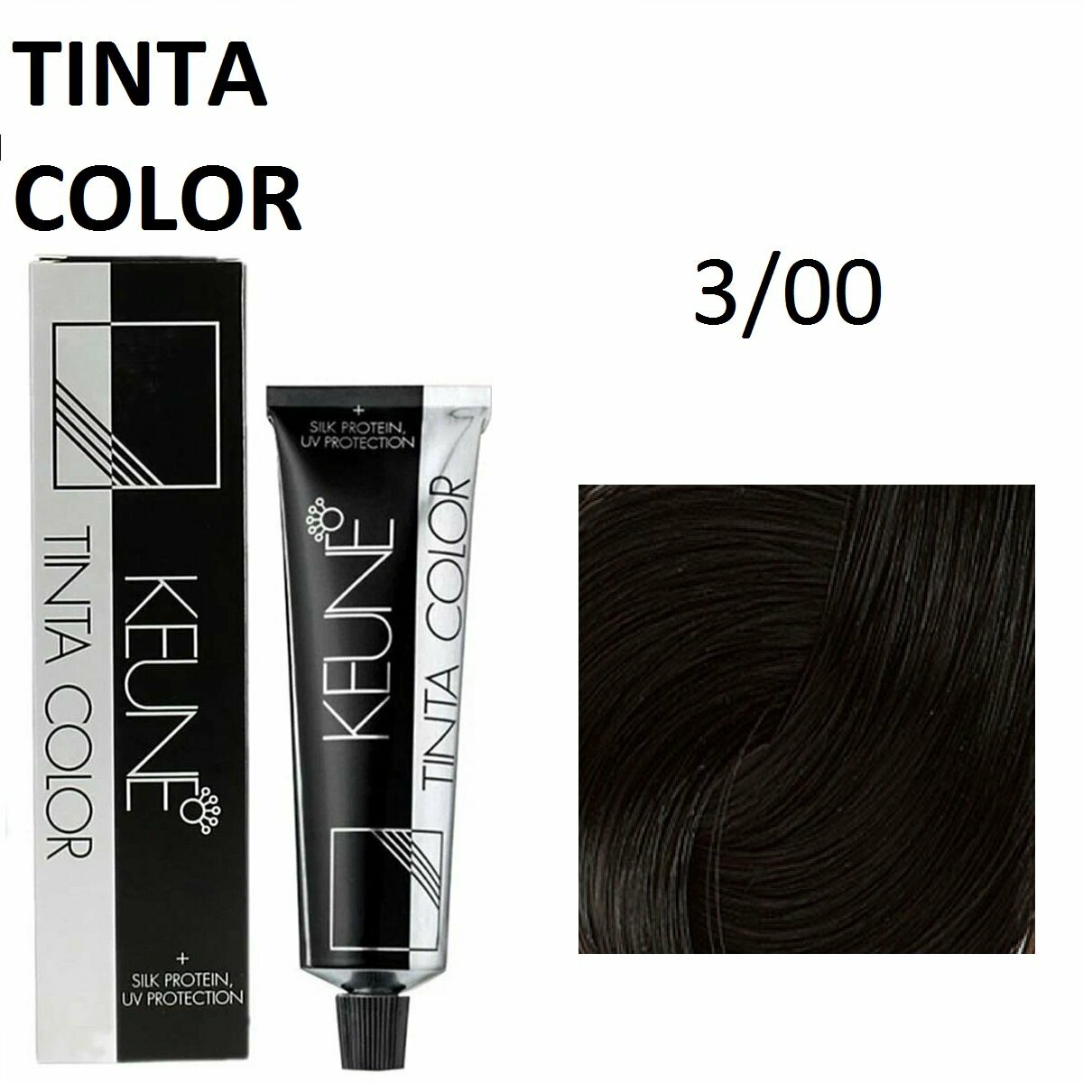 Keune Tinta Color 3.00 стойкая краска для волос, Темный Шатен Плюс 60 мл