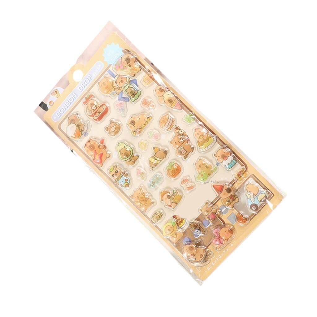 Наклейка с тиснением в виде животных для детского блокнота-журнала, блокнота-журнала, телефона