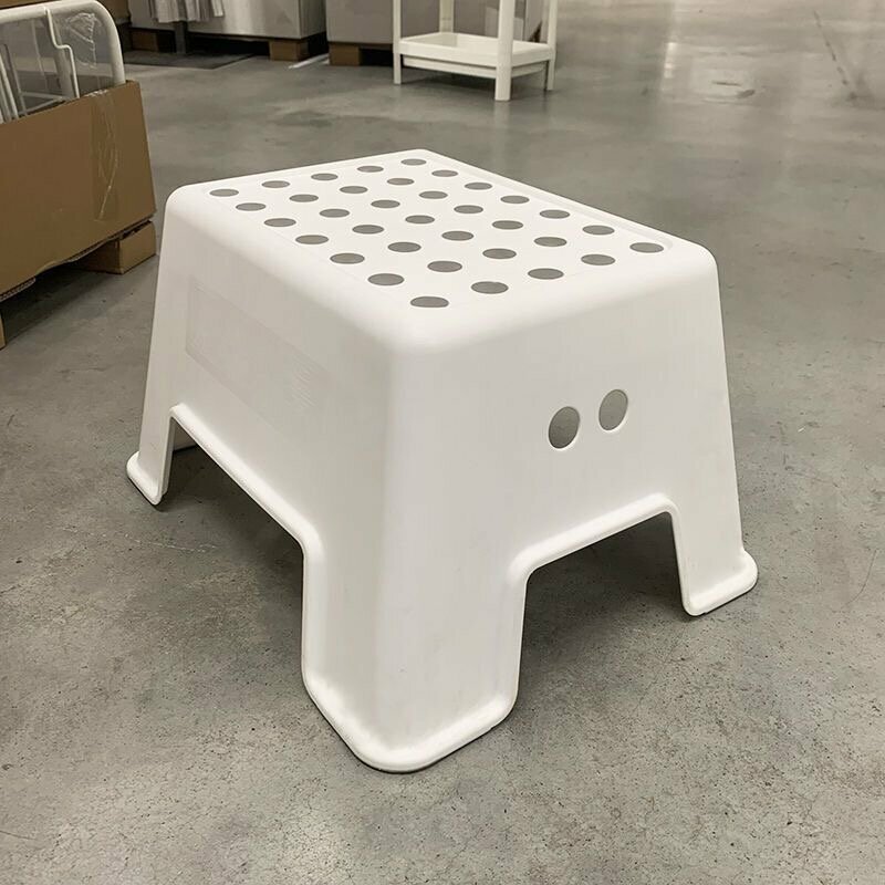 Стульчик-подставка "пластик", для детей от 85 см, полипропилен, белый