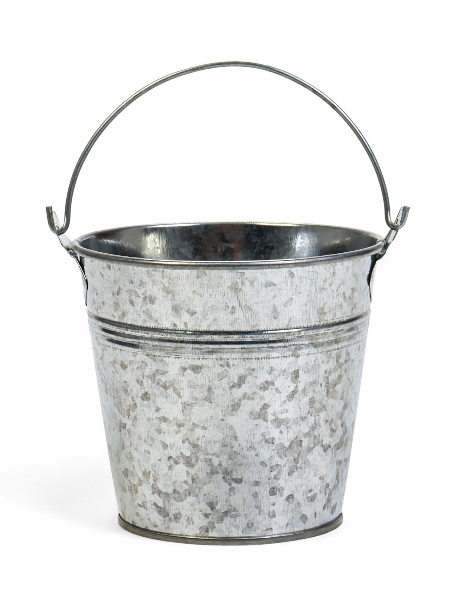 Декоративное кашпо для цветов "Ведёрко альма", 600 мл, d=11 см, h=10 см, металлическое