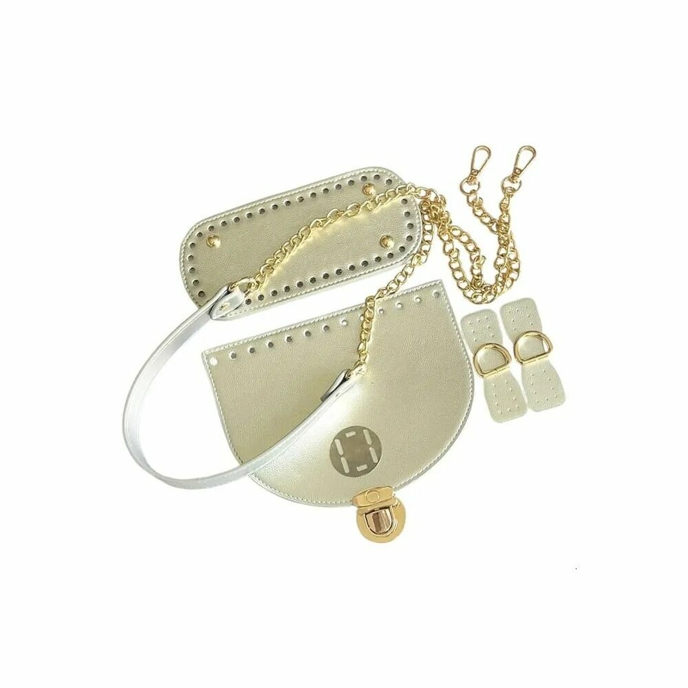 Набор для изготовления кожаных сумок, набор для вязания своими руками с верхним клапаном на молнии