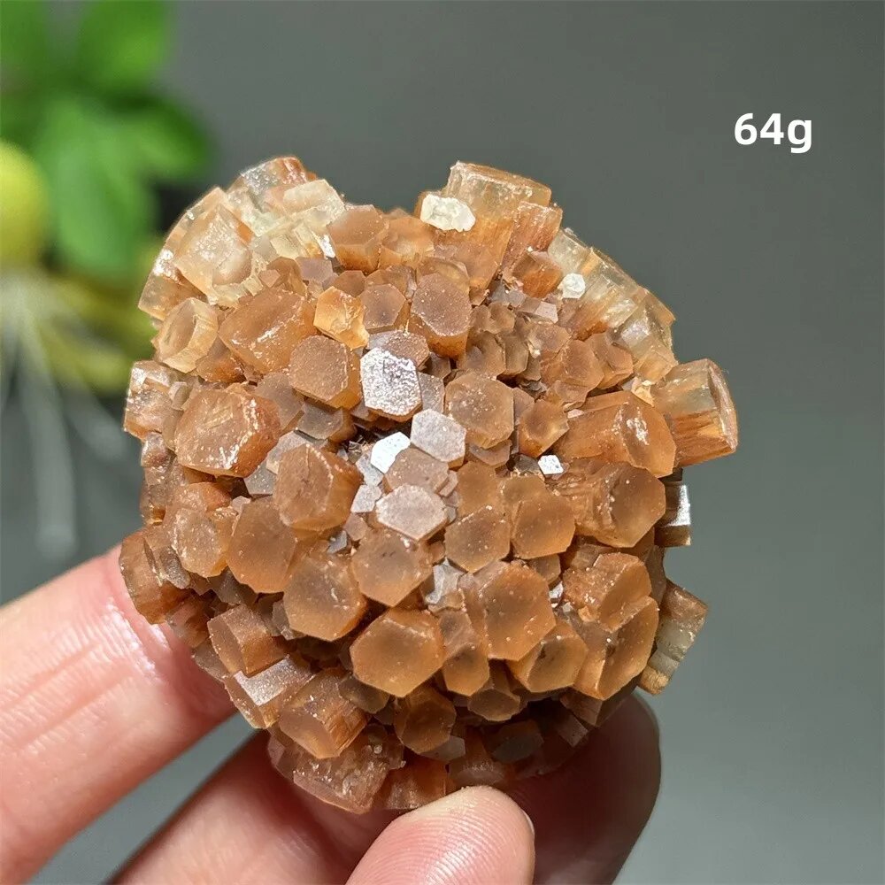 Оранжевый арагонит, кластер 25 64g