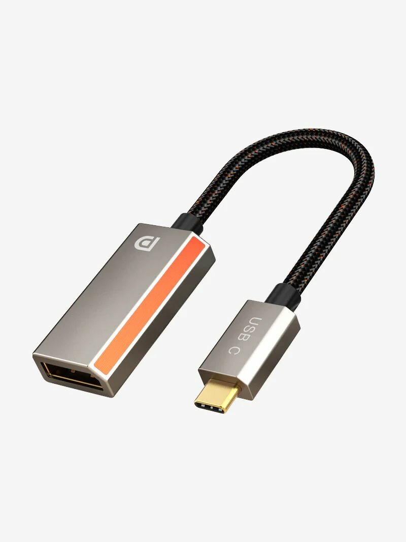 Адаптер CABLETIME CP16A USB-C to DP 1.4, 0.15 м, чёрный, 8K@60 Hz/4K@144 Hz/2K@240 Hz