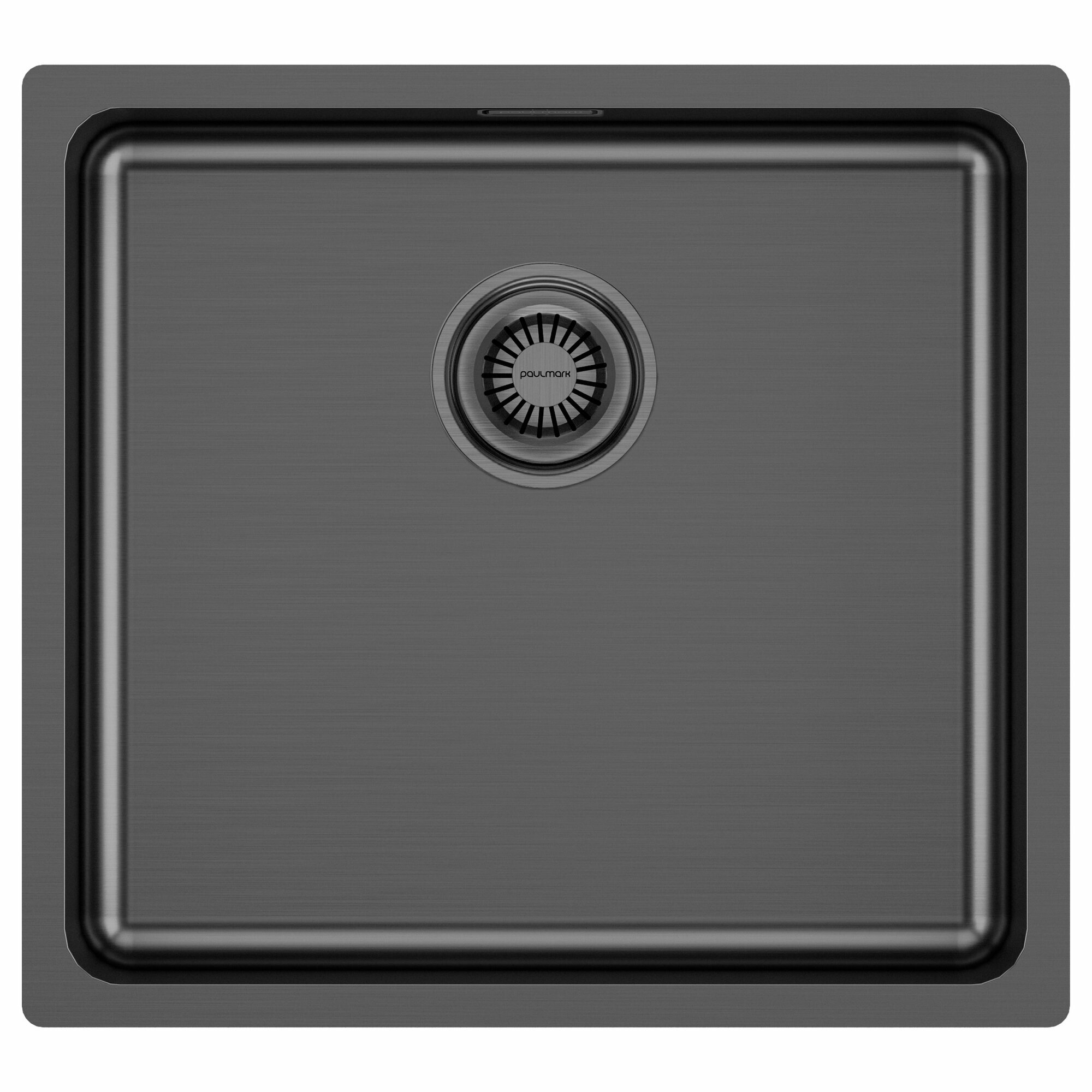 Кухонная мойка Paulmark VISTA 48 PM304844-GM вороненая сталь Нержавеющая сталь