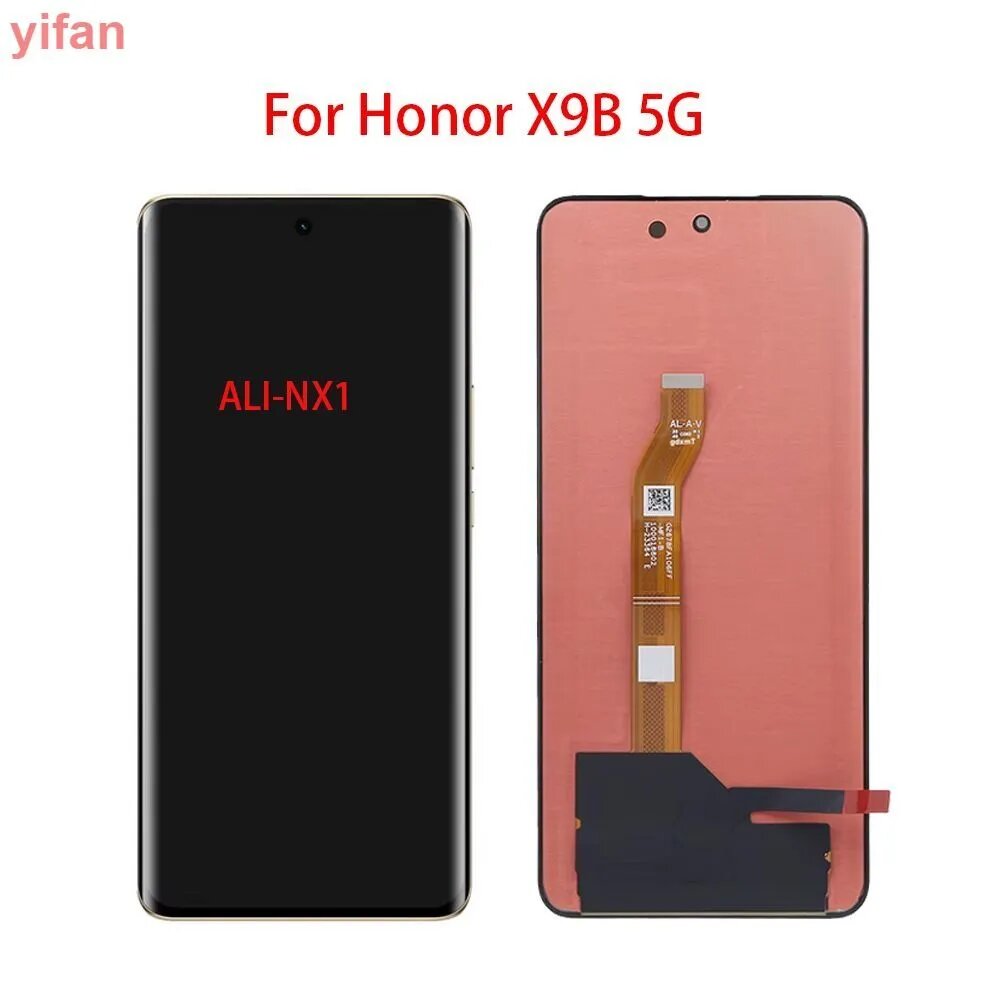 Дисплей на Honor X9b 5G AMOLED ALI-NX1 в сборе с тачскрином Черны
