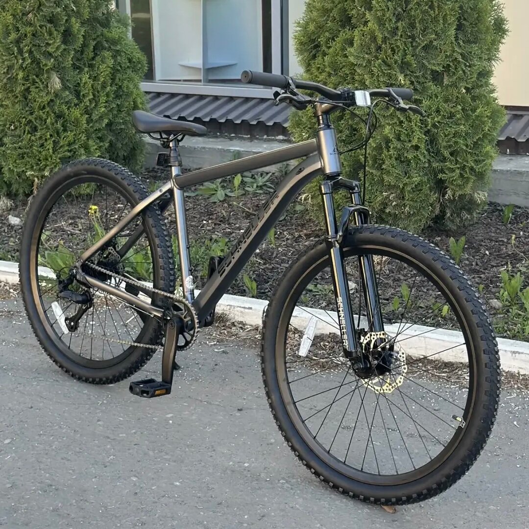 Горный велосипед BREND SCHNELLER ORIGINAL, диаметр колес 27,5", 7 скоростей, рама алюминий, цвет серый