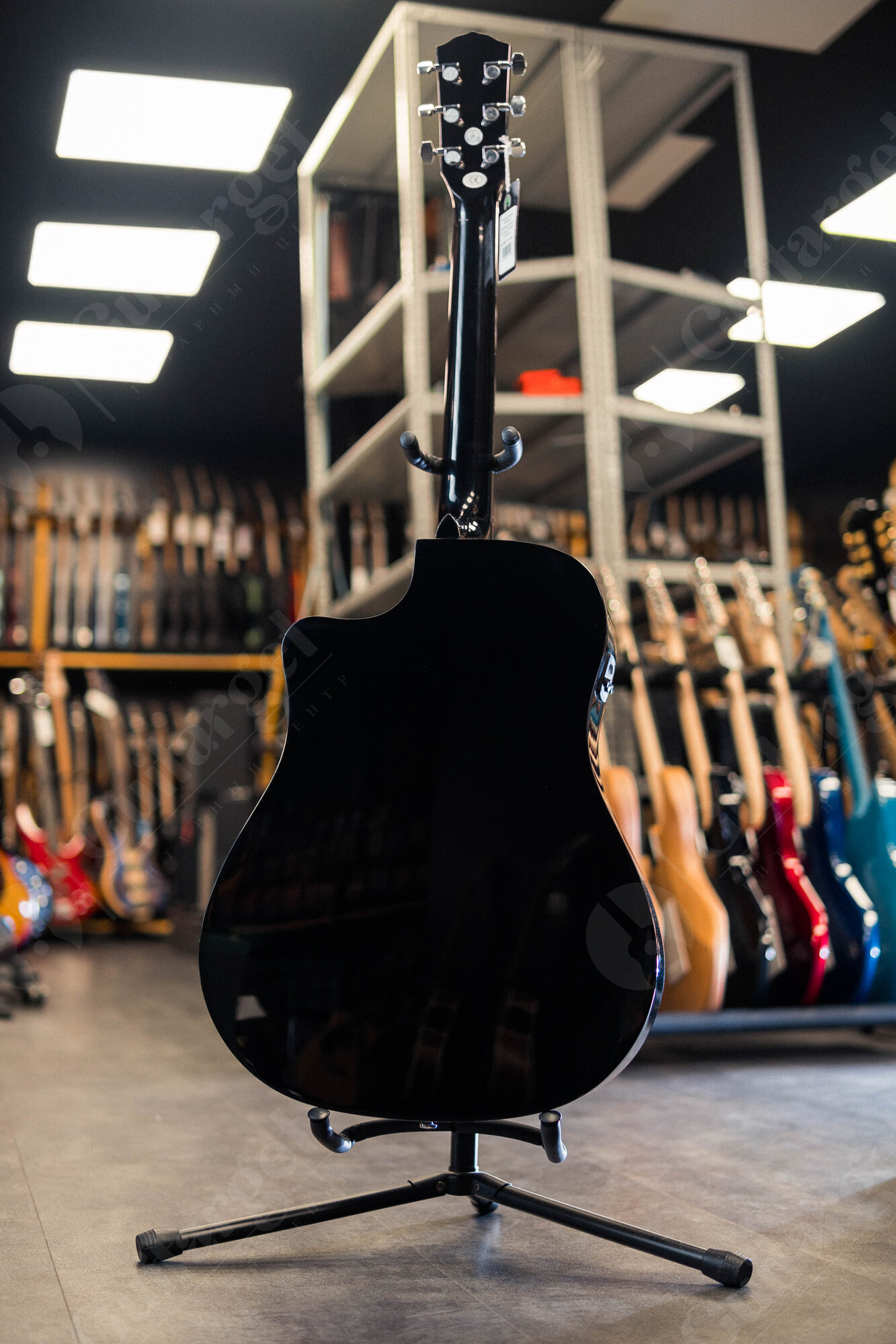 Fender CD-60SCE Black Электроакустическая гитара — фото 1