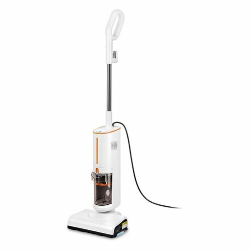 Паровой пылесос (handstick) KitFort КТ-5157-2, 1000Вт, белый/оранжевый