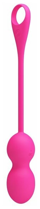 Pretty love Вагинальные шарики Elvira, D: 3.2 см, длина: 14.5 см, розовый