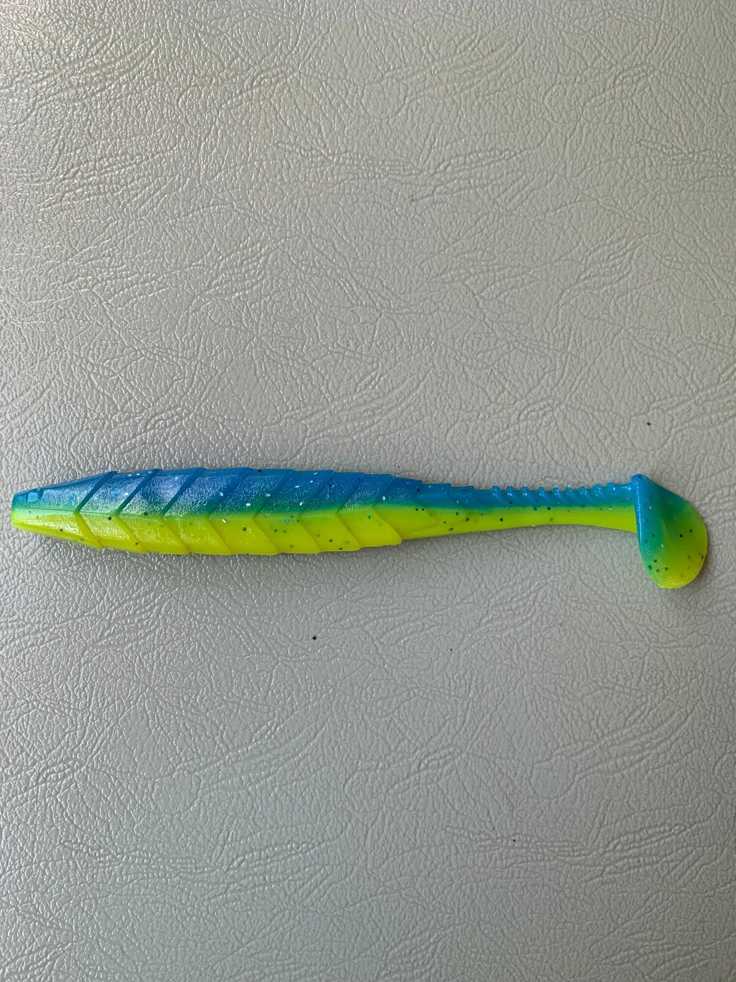 Мягкая силиконовая приманка Пайк Минноу (Pike Minnow) 20см,1шт, Голубой зеленый/Summer day.