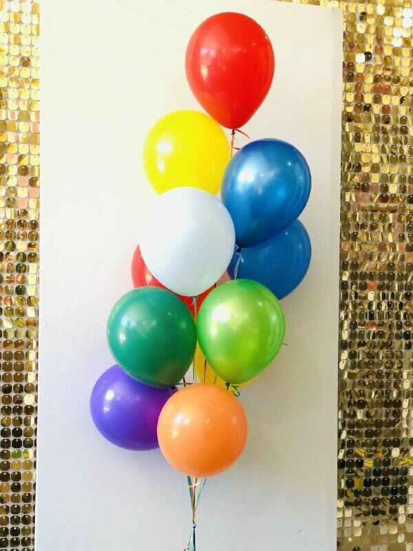 Фонтан из гелиевых шаров 11шт