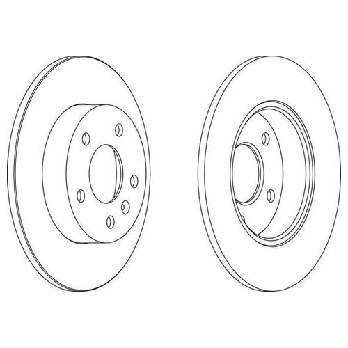 Диск тормозной Ferodo DDF1044
