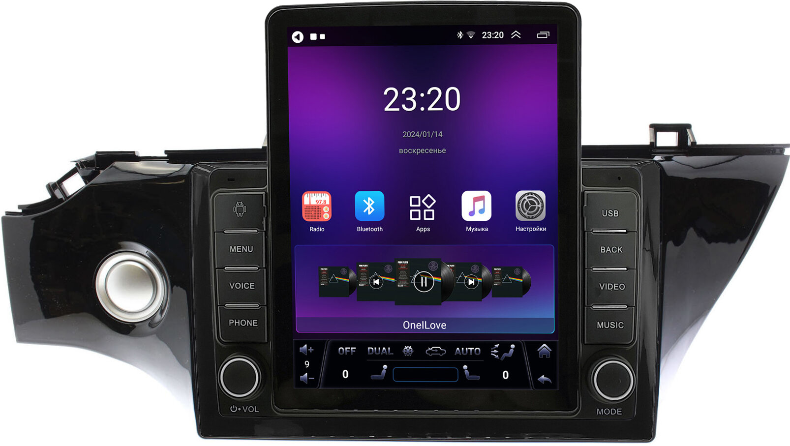 Штатная магнитола Kia Rio 4, Rio X-Line 2017-2020 (глянцевая) Canbox GTR095-10-419 на Android 10 (QLed, 4/64, DSP, CarPlay)