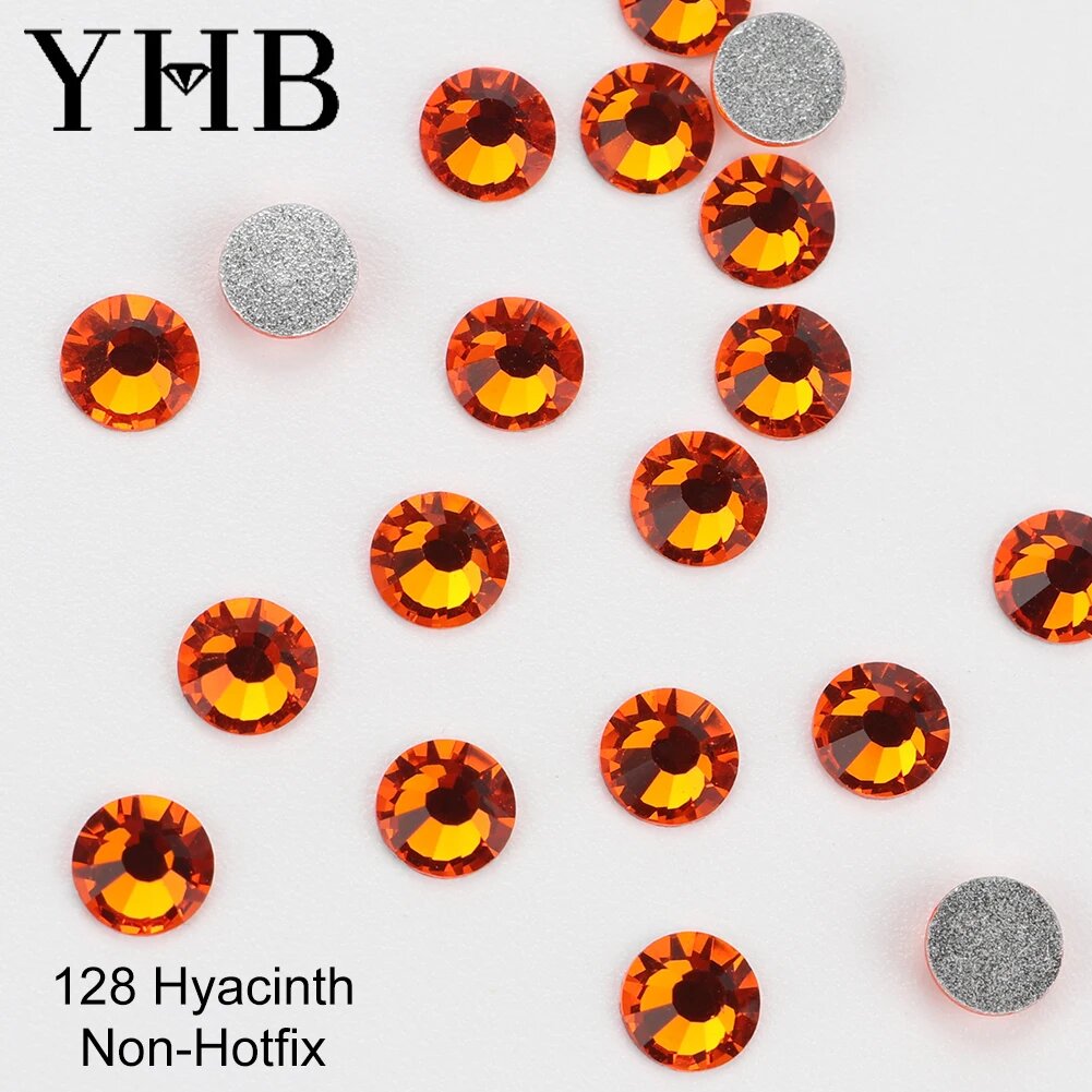 Стразы YHB 128 Hyacinth оранжевые 2mm SS6, 1440шт