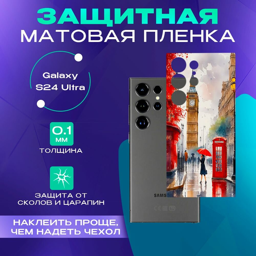 Бронепленка для задней панели Galaxy S24 Ultra