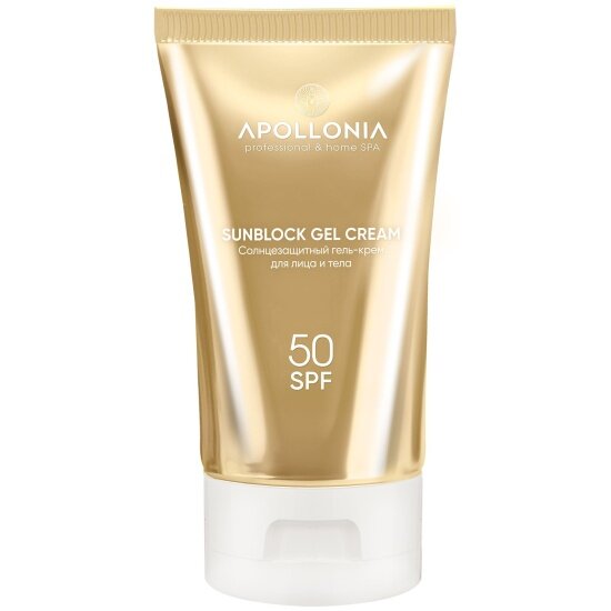 Солнцезащитный гель-крем для лица и тела Apollonia SPF 50, 50 мл