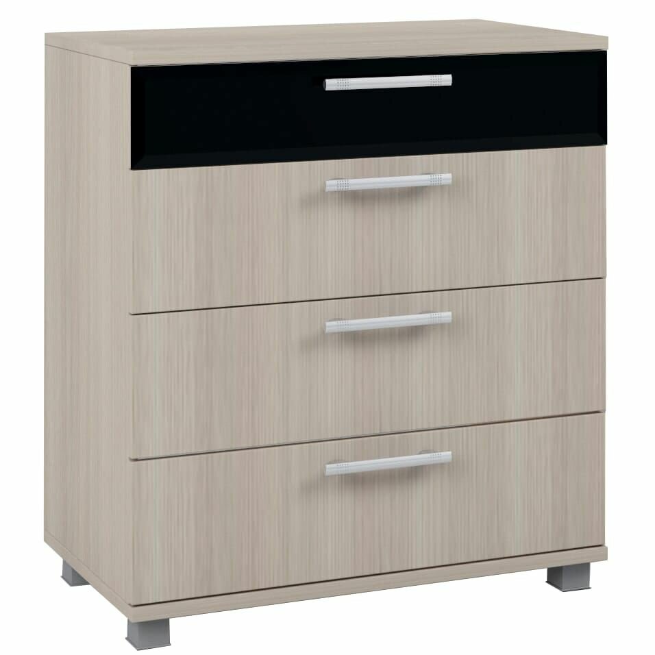 Комод Аквилон Ультра № 9.1, с шариковыми направляющими, бежевый, ЛДСП