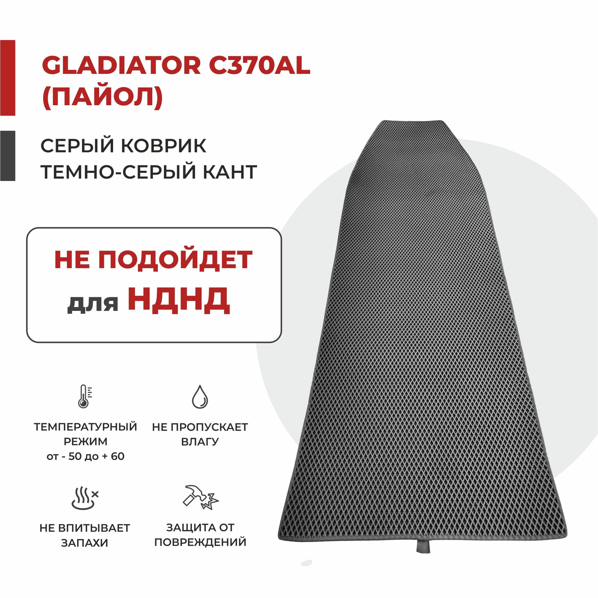 EVA коврик в лодку ПВХ Gladiator C370AL Пайол 255*93