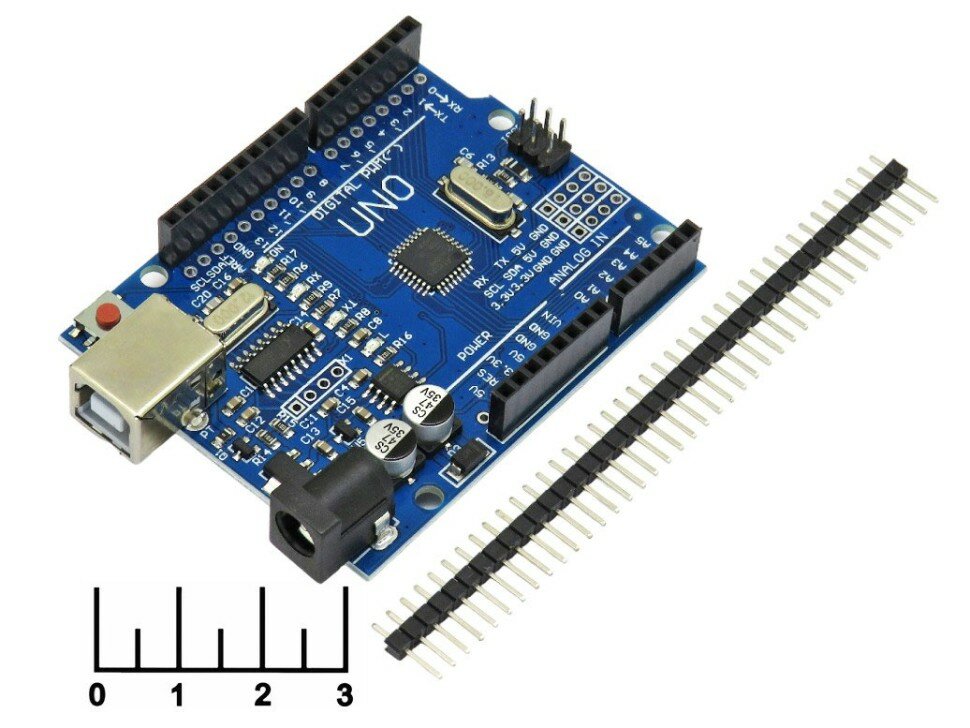 Радиоконструктор Arduino uno R3.0 + PLS40 (ATMEGA328P + CH340G)