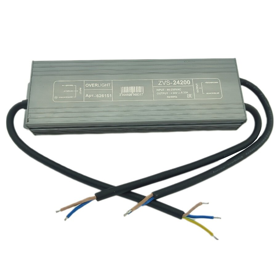 Блок питания SmartLight 24V 200W OVERLIGHT ZVS-24200 IP67