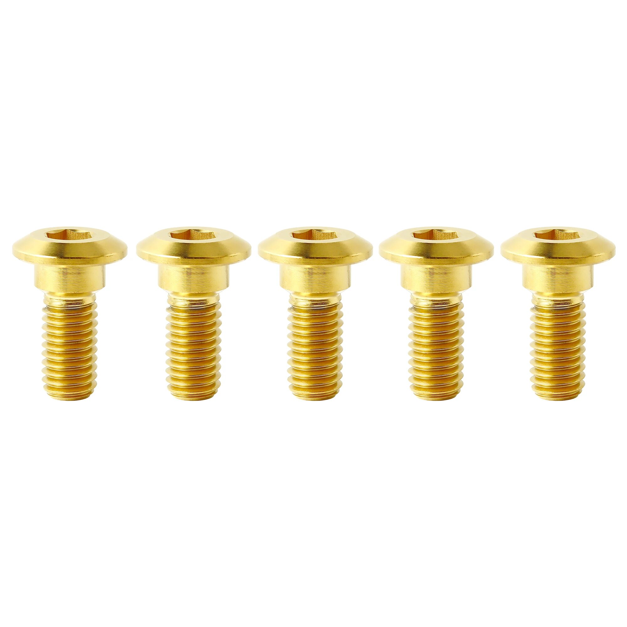 XMSJ Титановые болты тормозного диска М8*20 для Suzuki Желтый, Gold, 5pcs M8x20mm