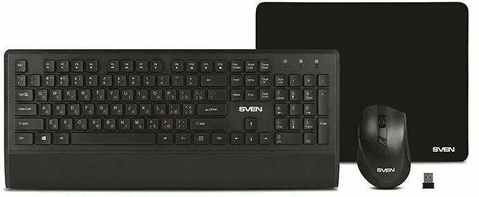 Беспроводной набор клавиатура+мышь Sven KB-C3800W SV-017293, черный