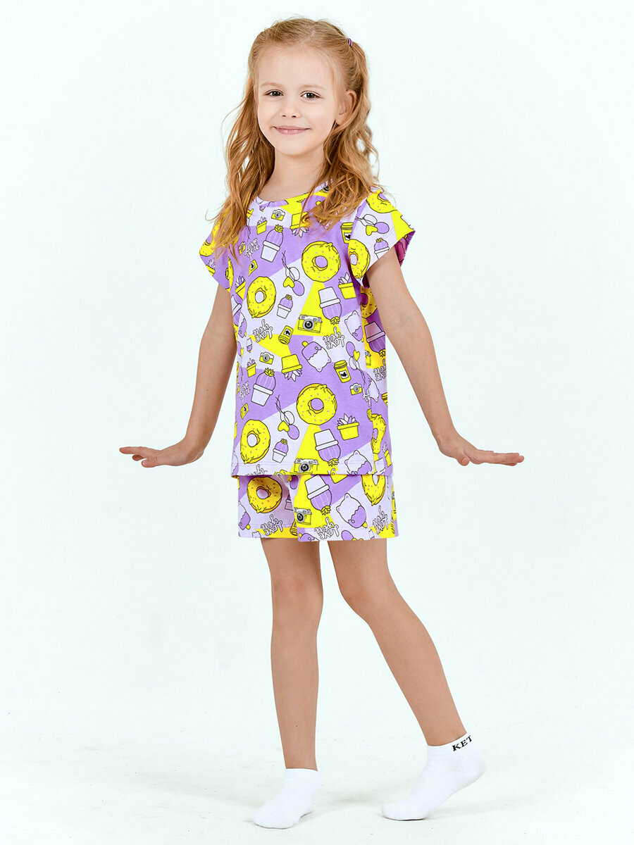 Пижама детская с шортами хлопок