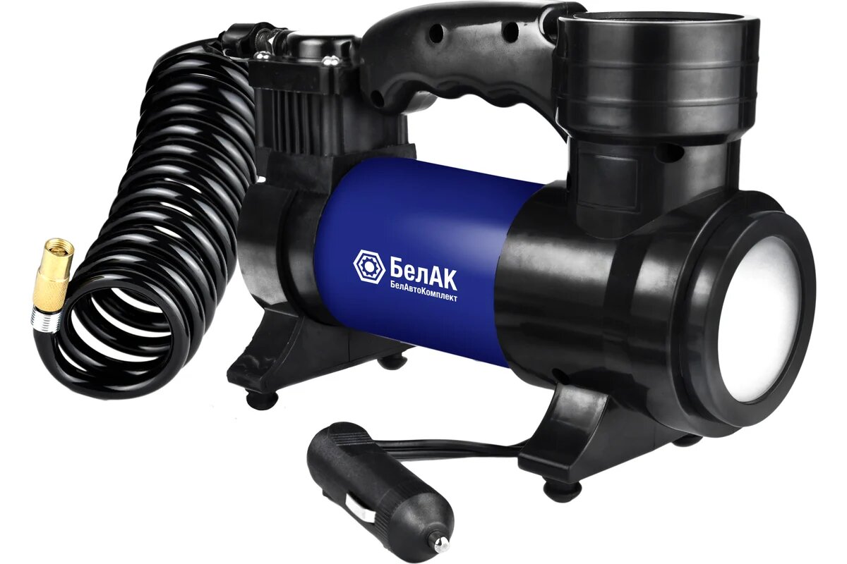 БелАК БАК.99178 ПРОФИ-45Ф компрессор для шин с фонарем, 12V, 45 л/мин, мобильный