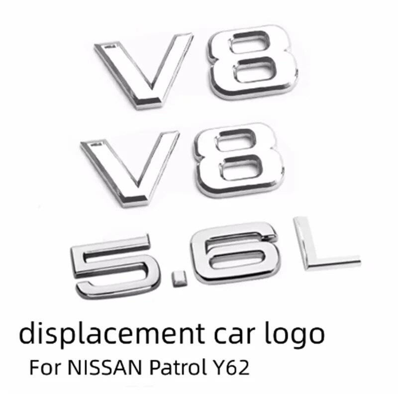 Эмблема V8 5.6L для Nissan Patrol Y62