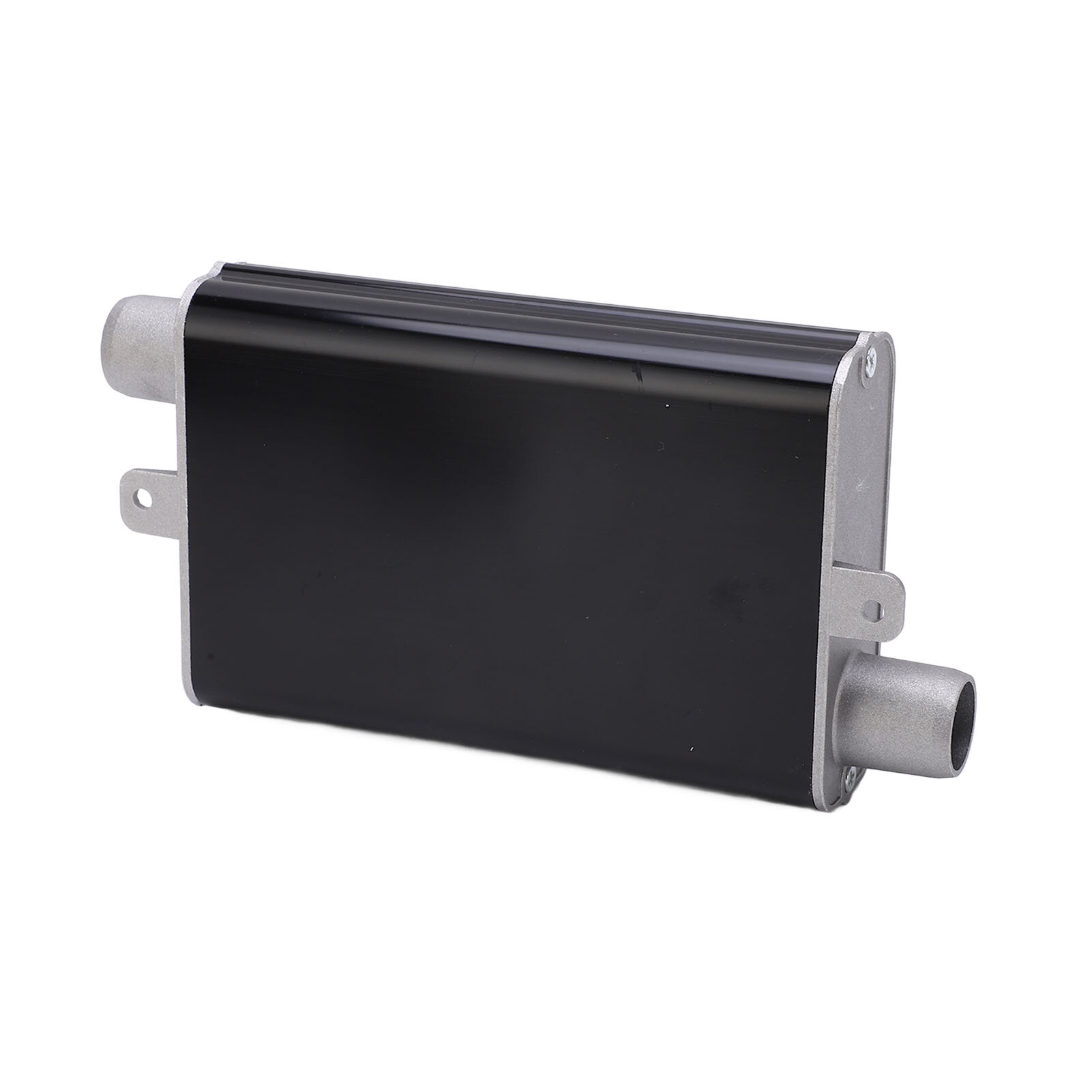 Глушитель выхлопной трубы подогревателя парковочного 24мм из алюминиевого сплава прямой для Eberspacher Airtronic D2 D4 D4S синий, в комплект входят 1 глушитель, 2 винта, 2 хомуты