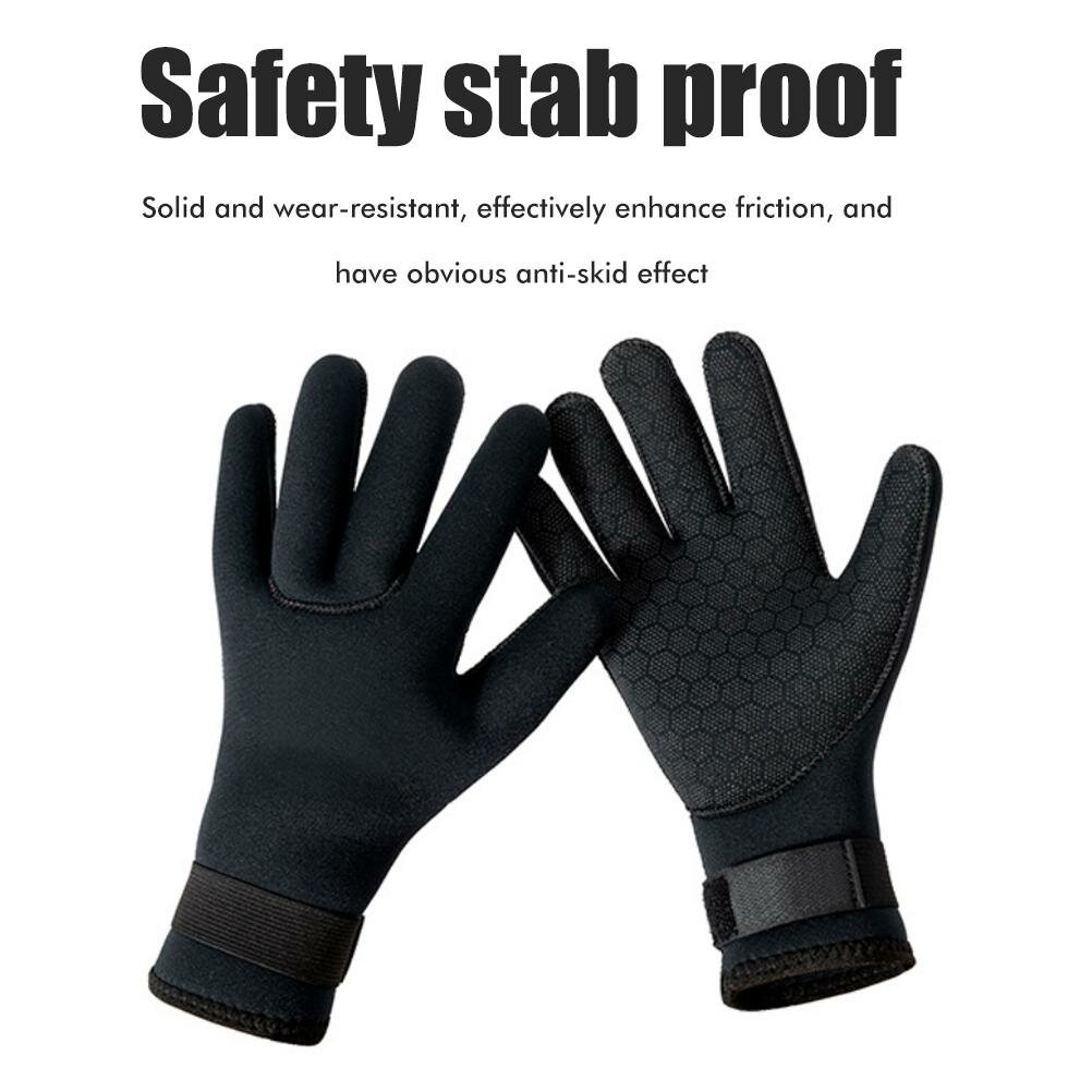 1 пара 3 мм неопреновых перчаток унисекс, нескользящие термостойкие перчатки для гидрокостюма для дайвинга, устойчивые к ударам, износостойкие перчатки для дайвинга, подводной охоты и подводной охоты