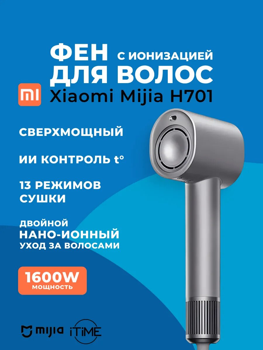 Фен для сушки волос Xiaomi с ионизацией