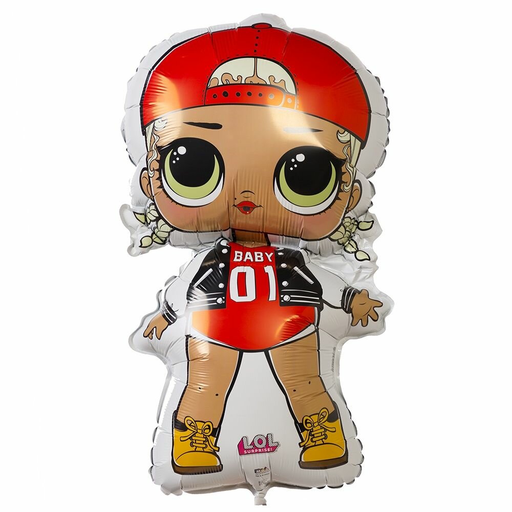 Воздушный шар Веселая затея "Куклы ЛОЛ", MC Swag, фигура, фольгированный