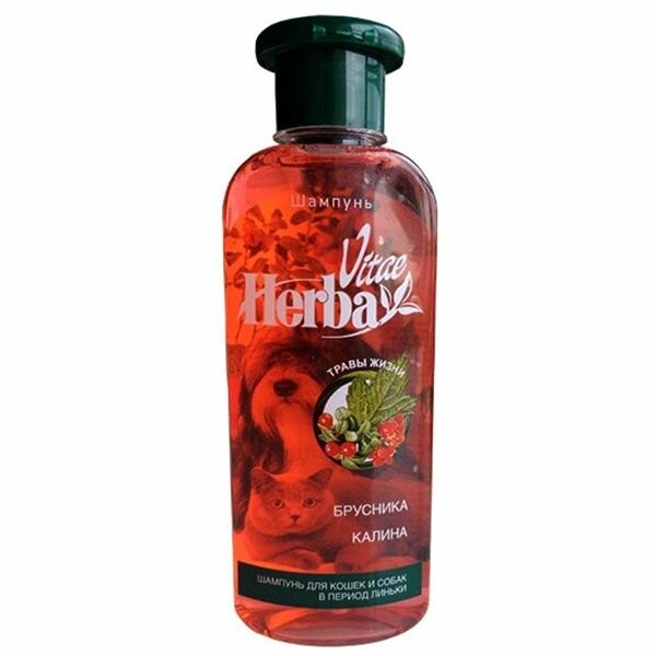 Шампунь для кошек и собак Herba Vitae "Травы жизни", для периода линьки, 250 мл