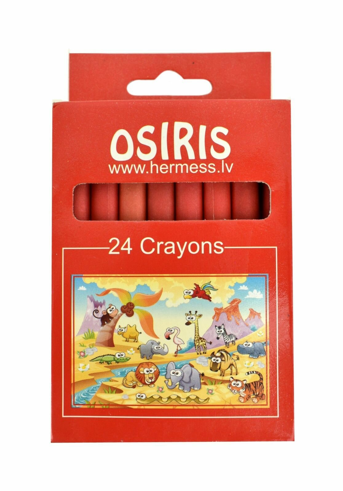 Восковые мелки Osiris 24 цвета, в коробке