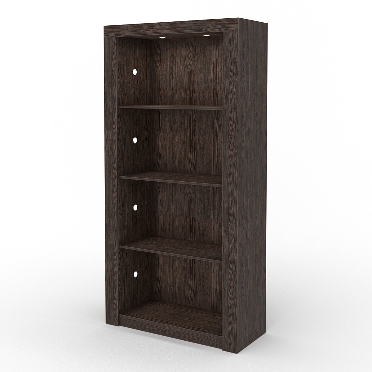 Стеллаж "афродита" №4-1 (задняя стенка - ДВП), Дуб Венге. Производитель товара - компания Westcom.