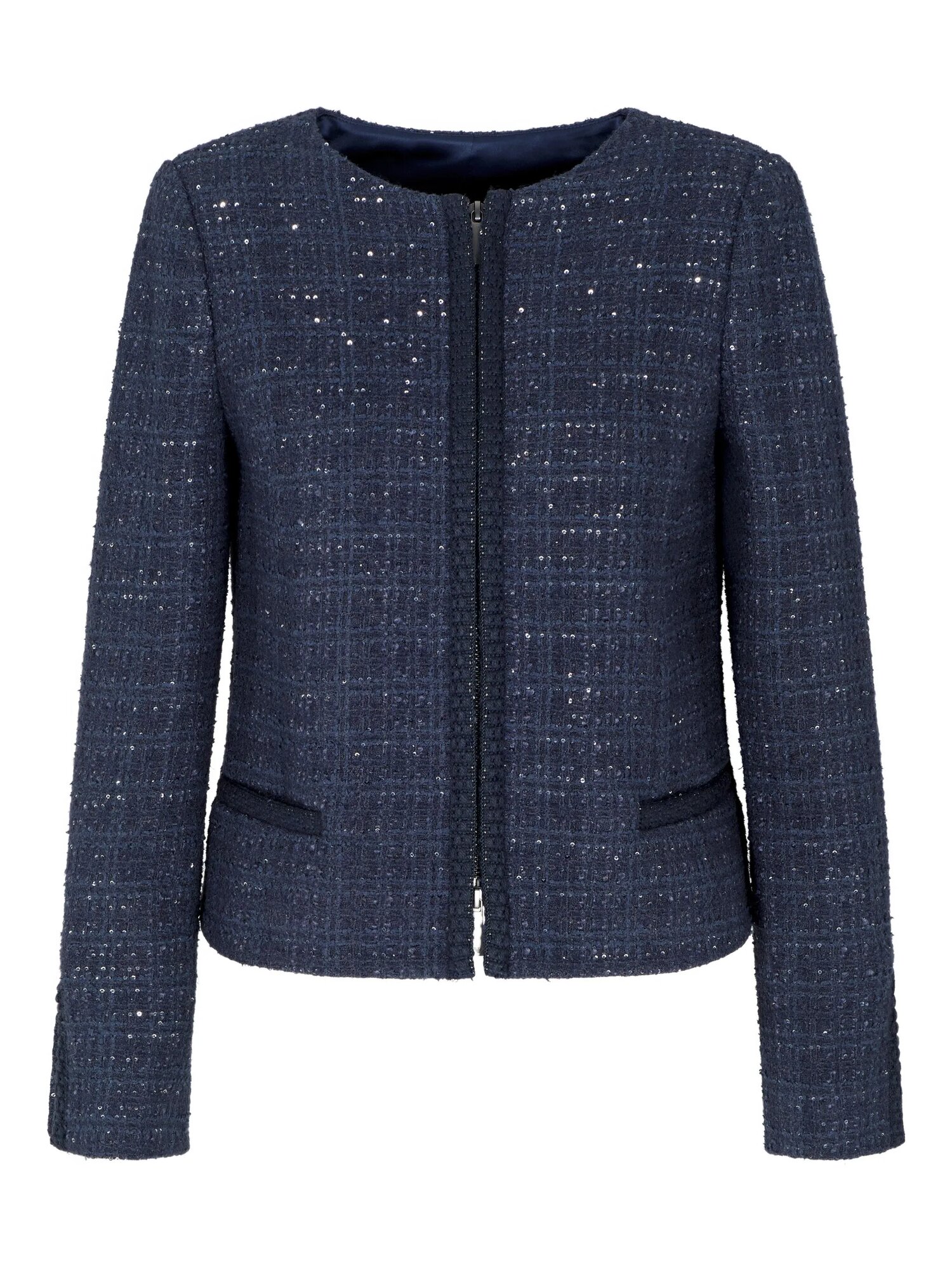 Пиджак Твидовый жакет с пайетками