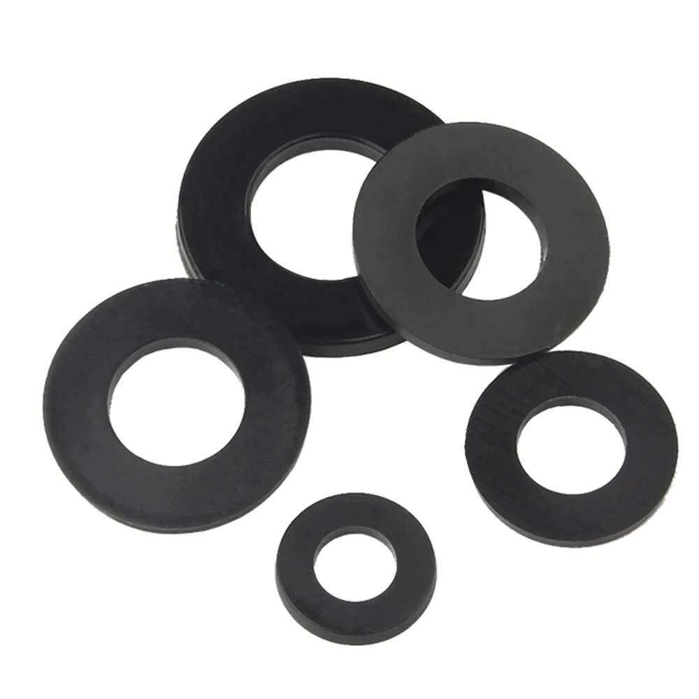 Пластиковые нейлоновые шайбы M2-M24 black, M22x42x3 x10pcs