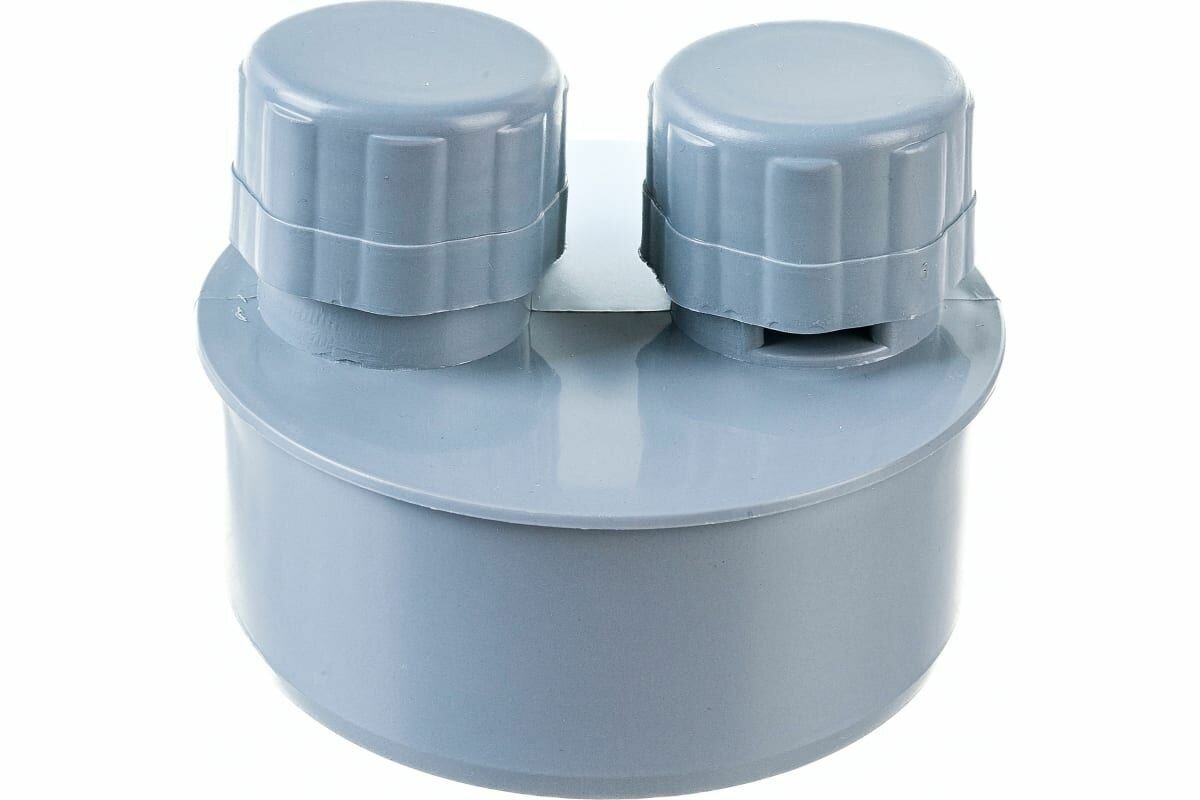 Клапан вакуумный (аэратор) серый канализационный DN110