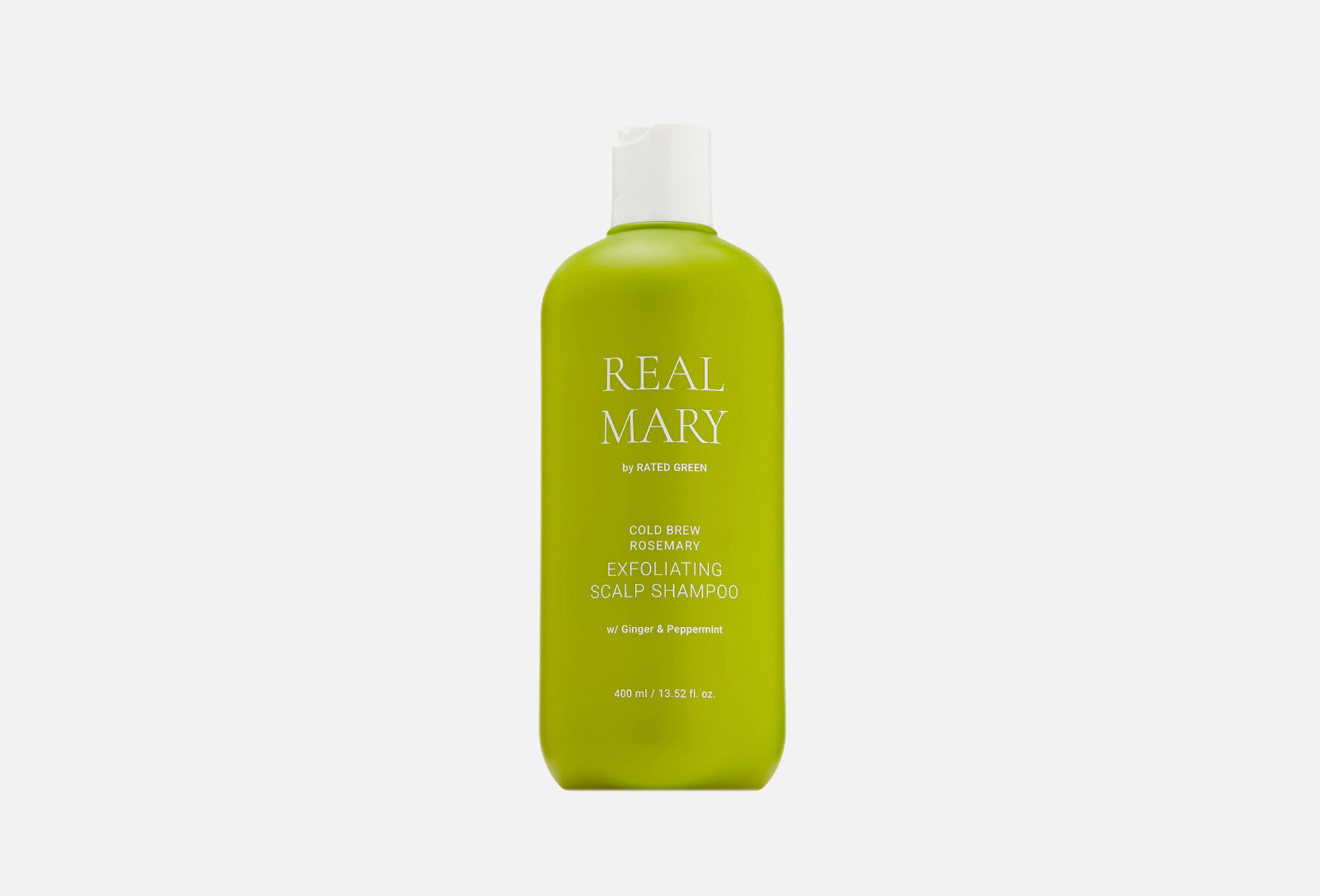Глубоко очищающий и отшелушивающий шампунь с соком розмарина RATED GREEN Cold Brew Rosemary Exfoliating Scalp Shampoo 400 мл