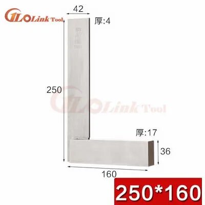 Glolinktool Механический угольник из закаленной стали 250x160mm