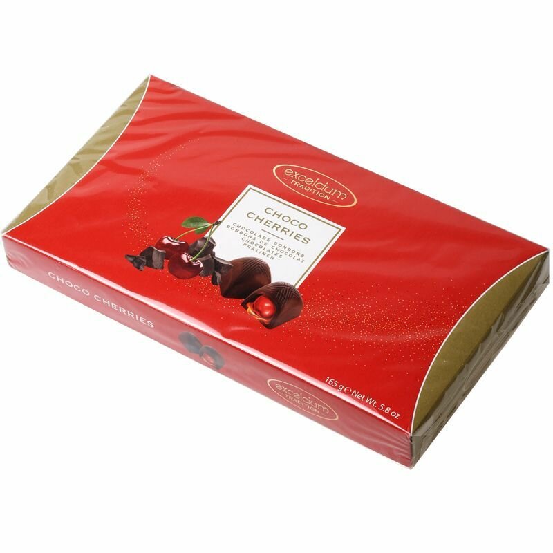 Шоколадные конфеты Excelcium Вишня в ликере Бельгия 165г