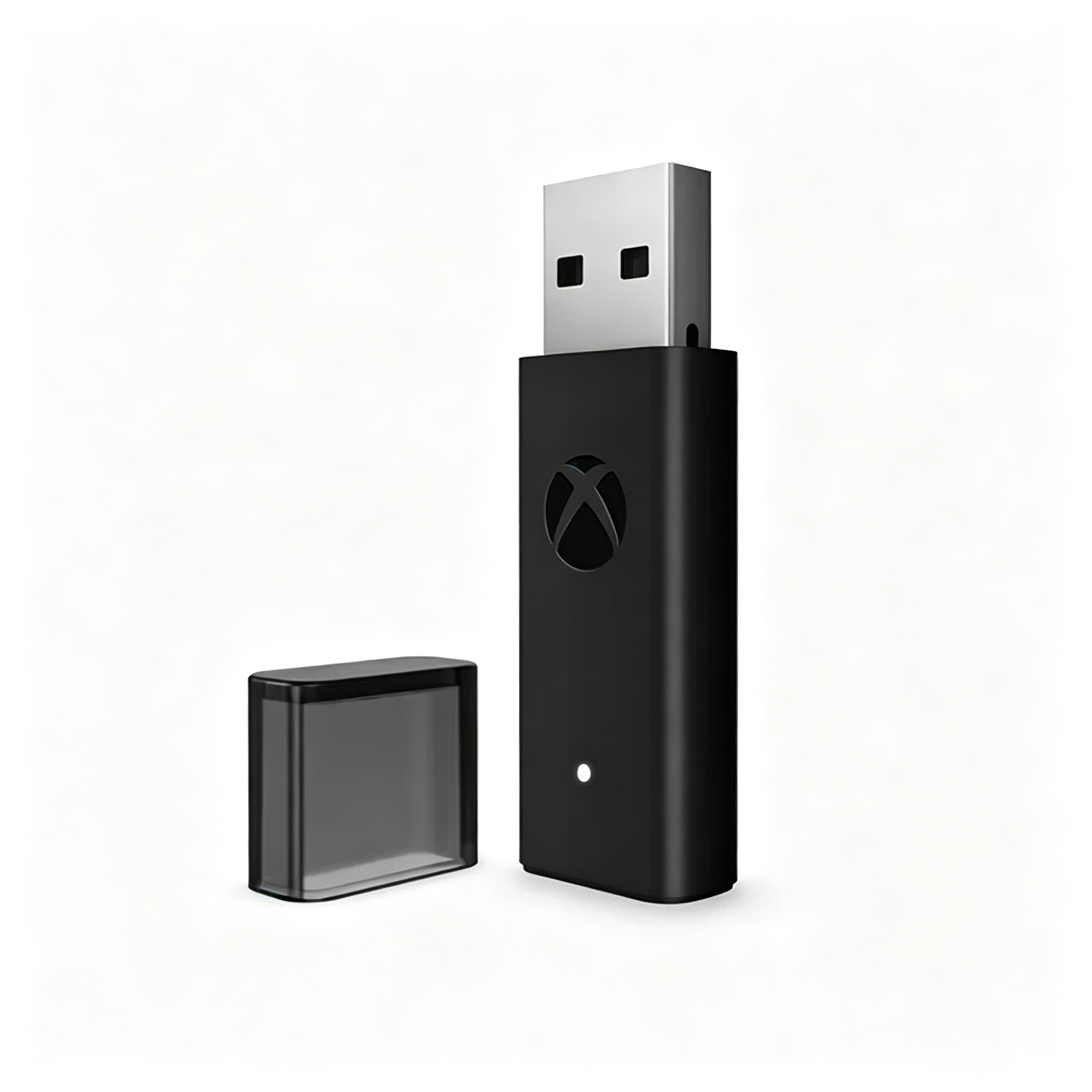 Адаптер беспроводной Microsoft Xbox One Black, для геймпадов Windows 10 /11, пластик